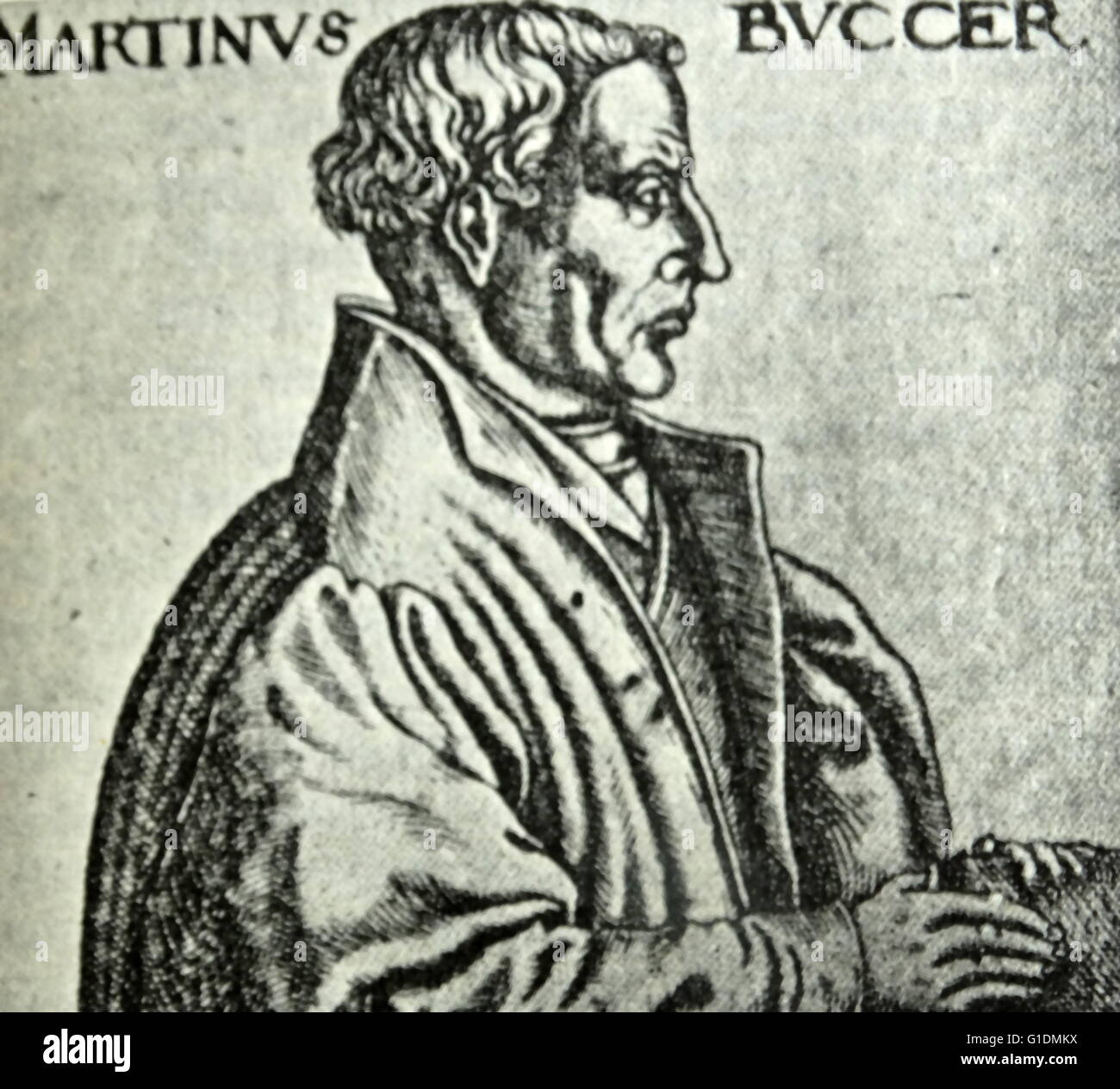 Portrait of Martin Bucer (1491-1551) a German Protestant reformer ...