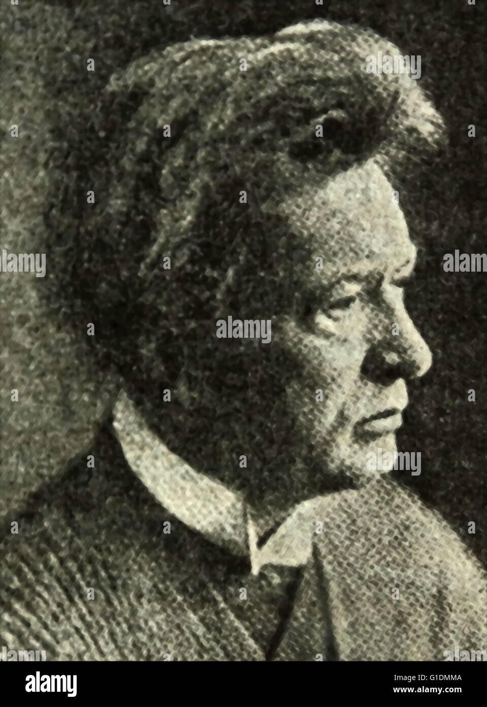 Portrait of Ferruccio Busoni (1866-1924) an Italian composer, pianist ...