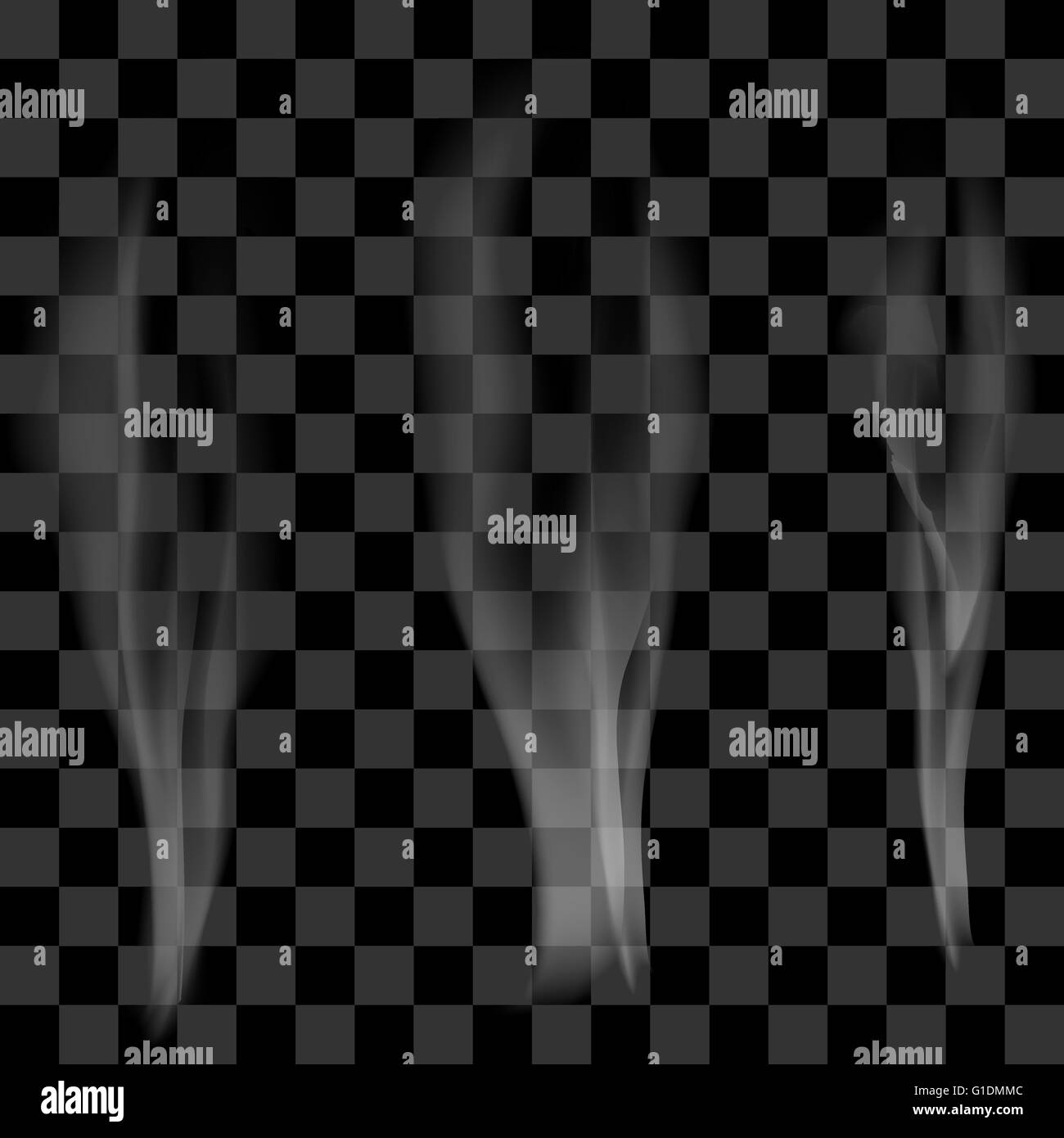 Smoke Set on Checkered Background Stock Vector Image & Art - Alamy