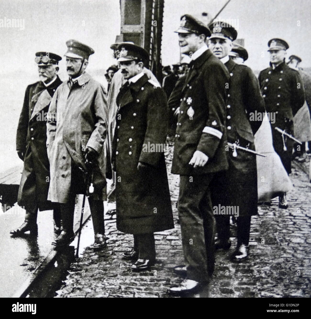 Photograph of allied naval commanders including Admiral David Beatty ...