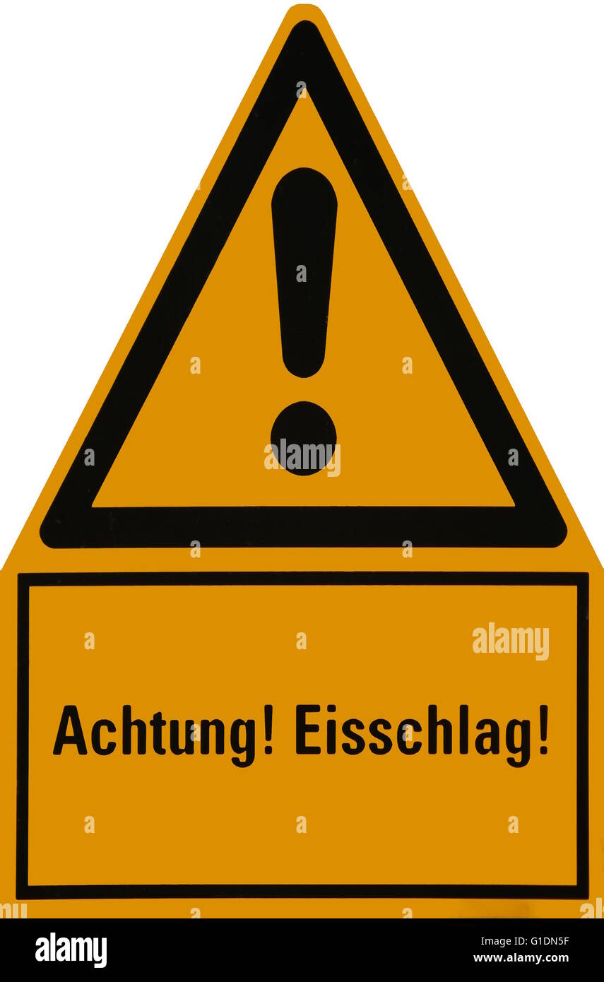 German warning sign hi-res stock photography and images - Alamy