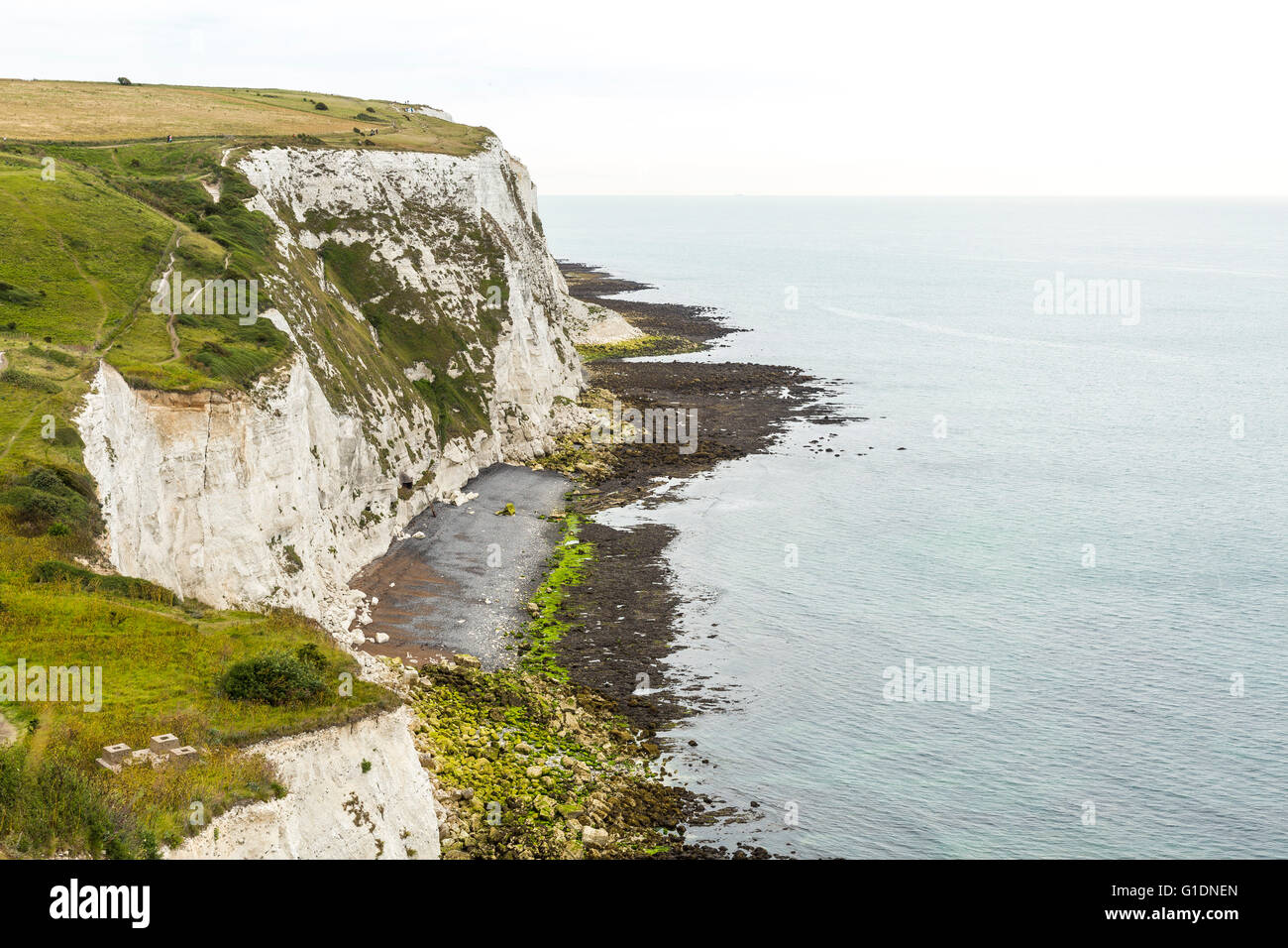 Langdon Hole, the White Cliffs of Dover, Dover, Kent, UK Stock Photo ...
