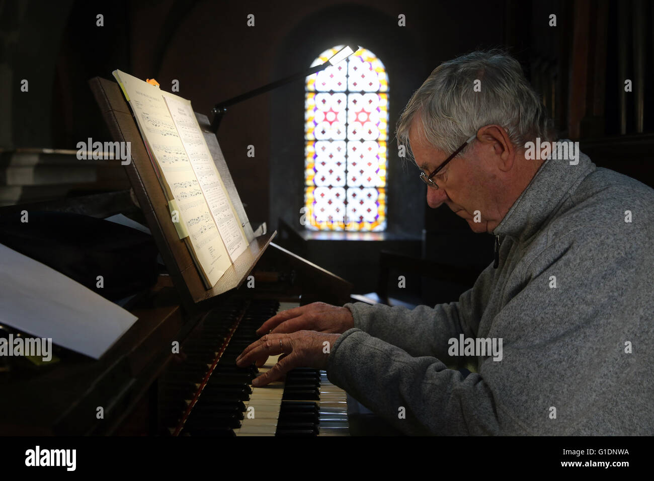 Church Organ Player High Resolution Stock Photography and Images - Alamy