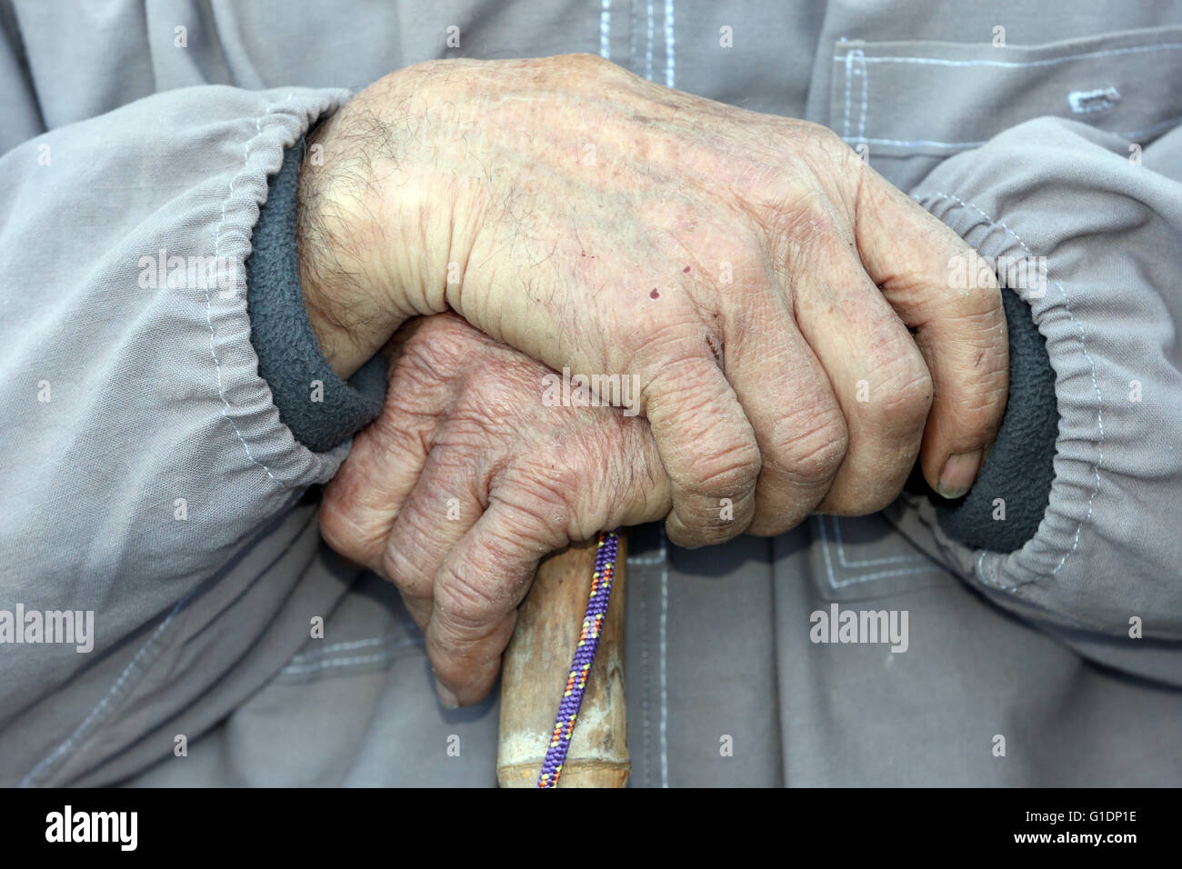 Mans walking stick hi-res stock photography and images - Alamy