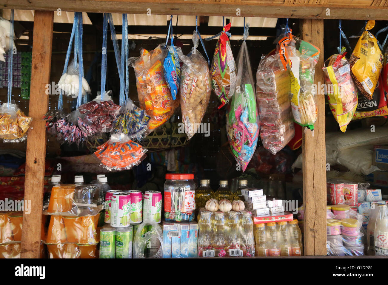 Traditional lao bamboo house hi-res stock photography and images - Alamy