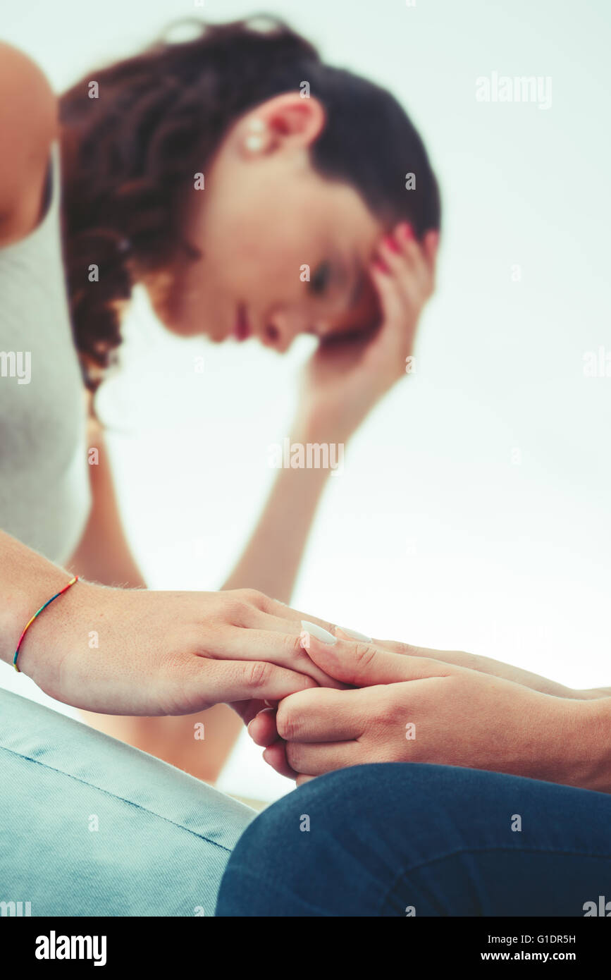 Sad teen friend hi-res stock photography and images - Alamy