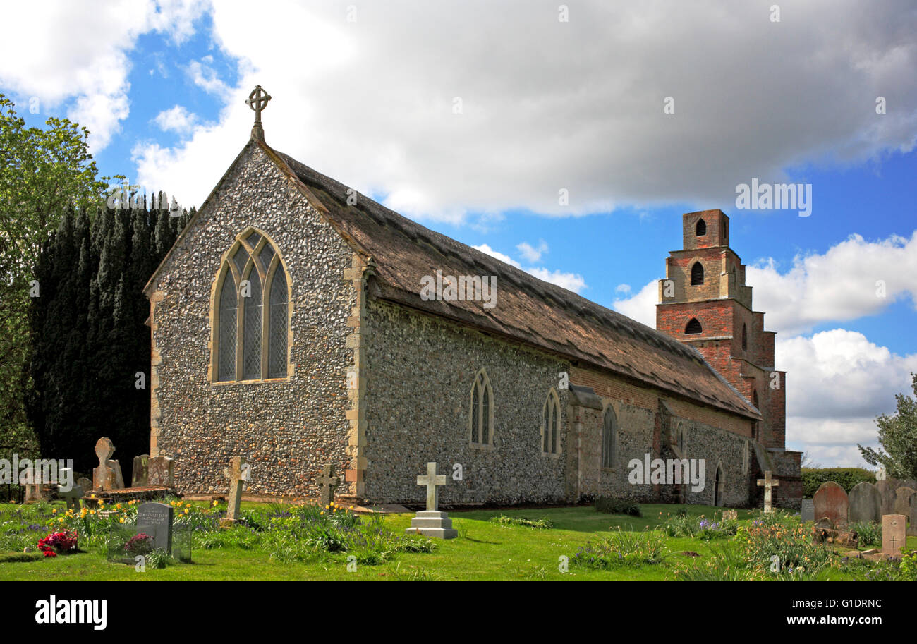 A view of the parish church of St Mary at Burgh St Peter, Norfolk ...