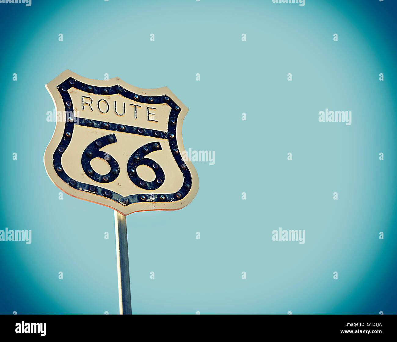 Route 66 road sign Stock Photo - Alamy