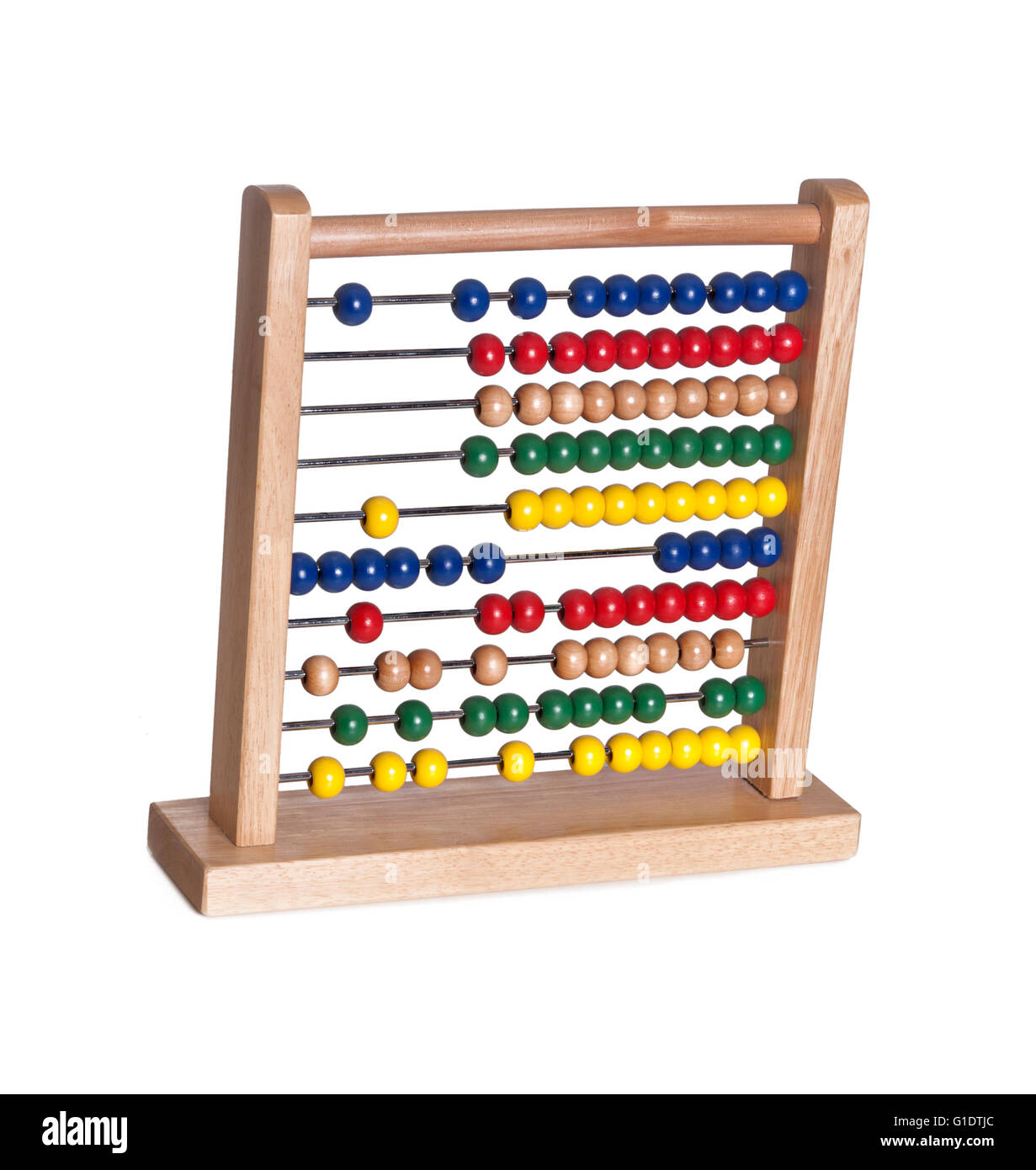 Childs abacus on school desk Stock Photo - Alamy