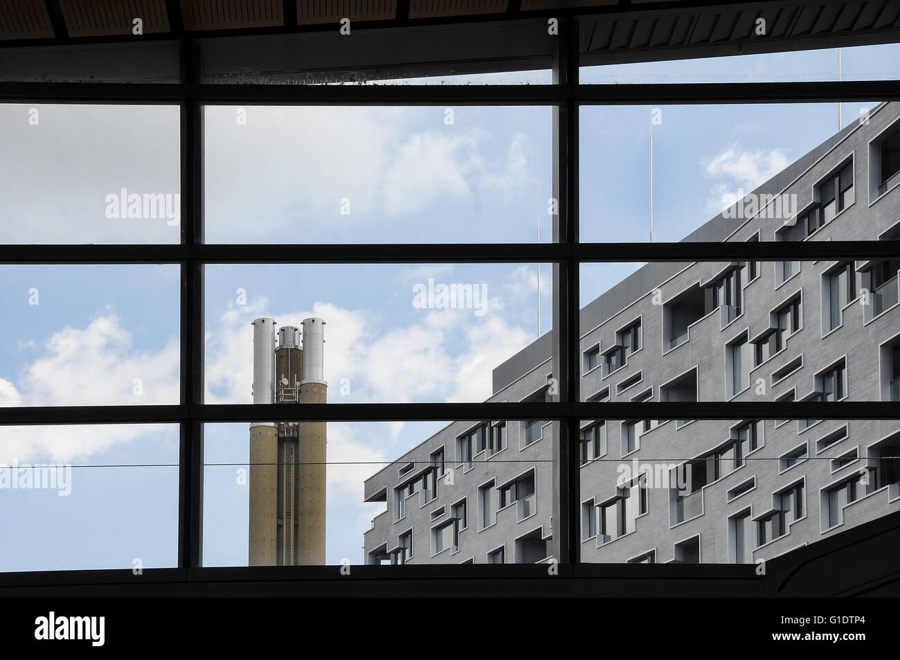 Herzog & de Meuron, Building "Südpark", Basel Switzerland Stock Photo ...