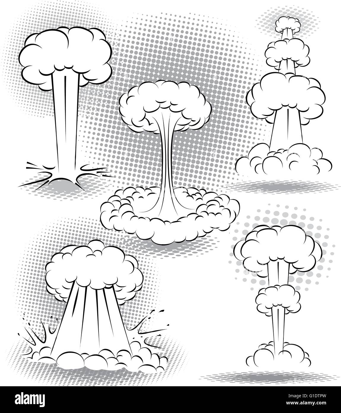 Cartoon comic book crash explosion High Resolution Stock Photography ...