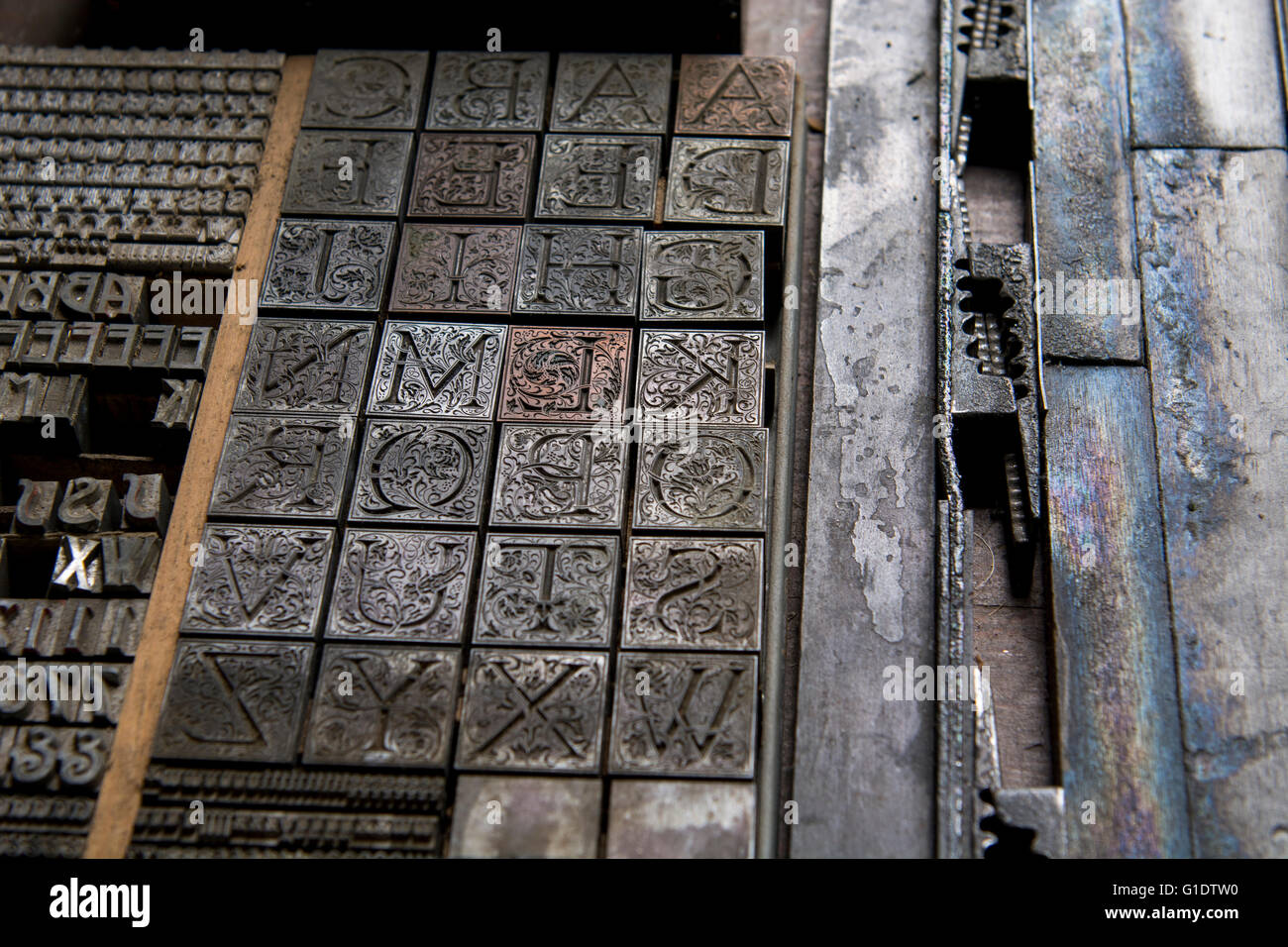 Typeset letters hi-res stock photography and images - Alamy