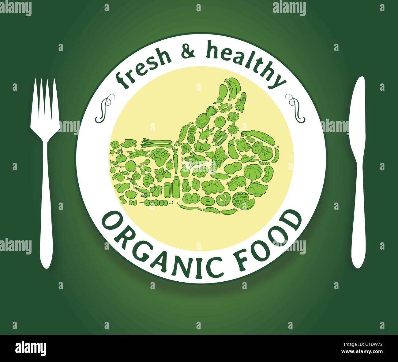 Green thumbs up Stock Vector Images - Alamy