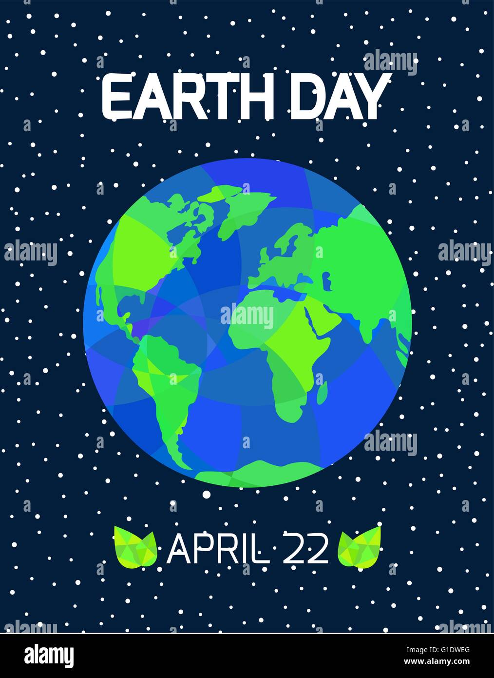 Earth Day card Stock Vector Image & Art - Alamy
