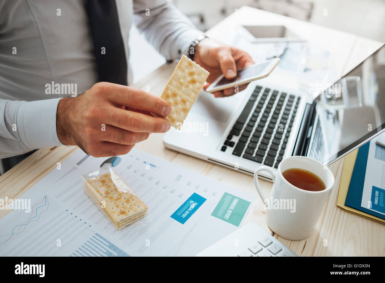 Work snack desk hi-res stock photography and images - Alamy