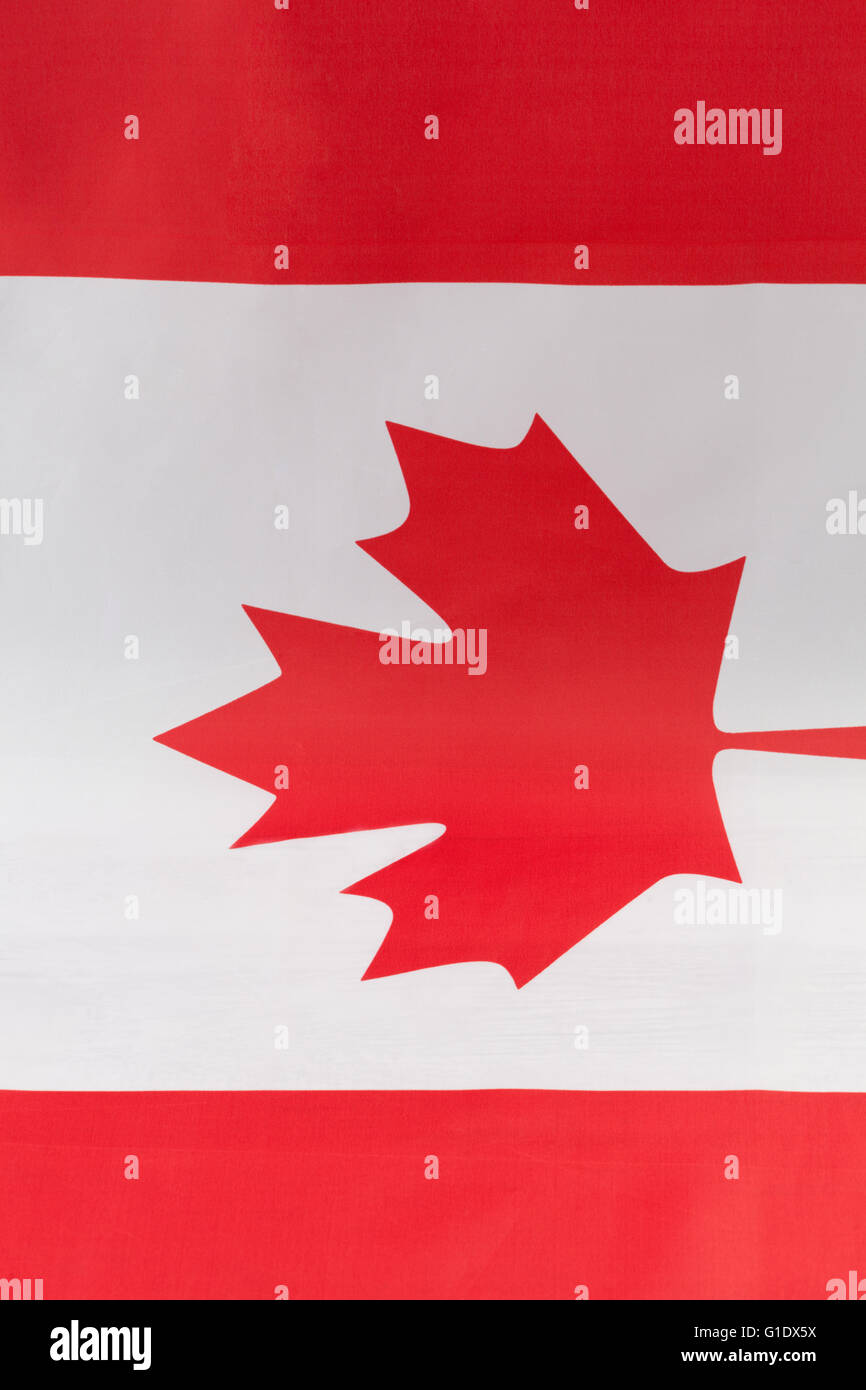 Canadian flag used as photographic backdrop Stock Photo - Alamy