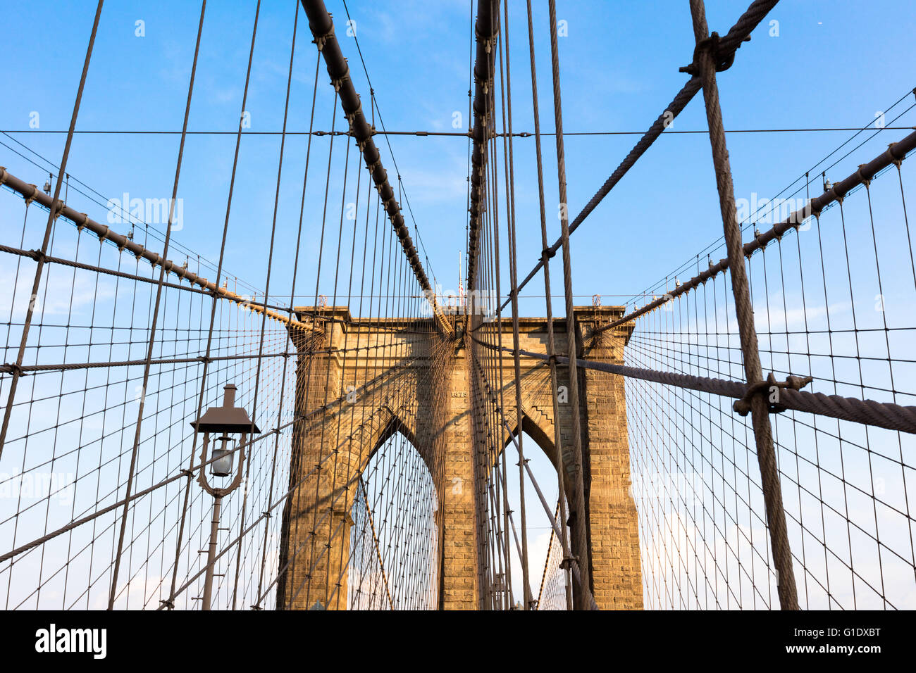 The Brooklyn Bridge in New York City is one of the oldest bridges in ...