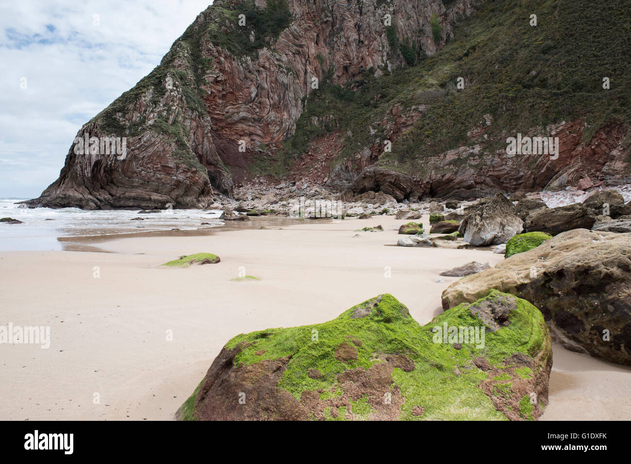 Playa de la Ballota, Llanes, Asturias, Northern Spain Stock Photo - Alamy