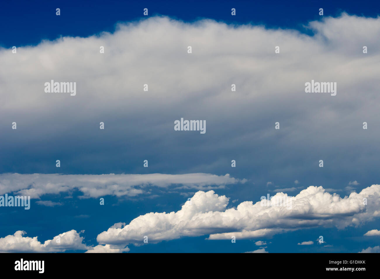 Pretty middle level altocumulus and altostratus with low stratus clouds ...