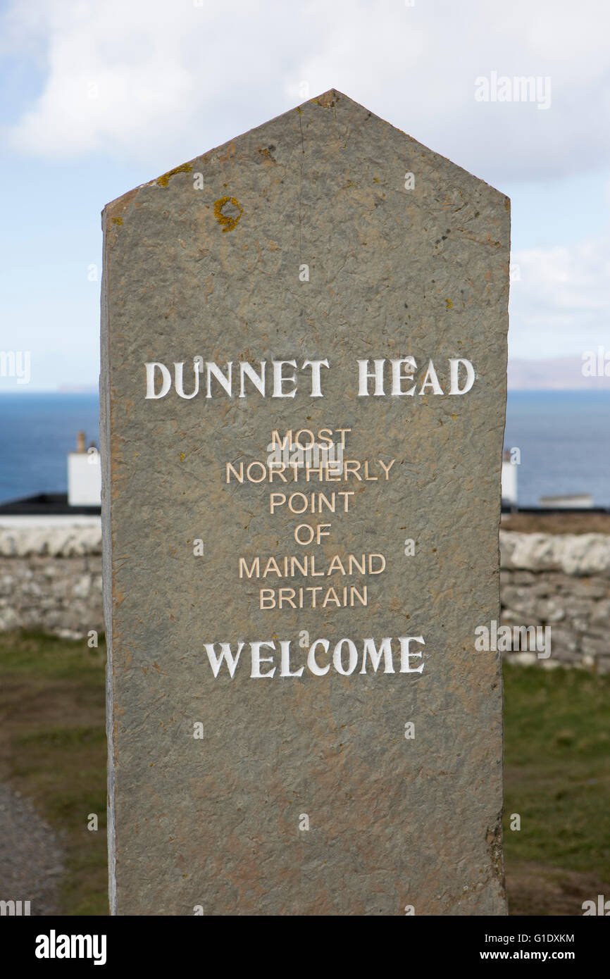 Dunnet head sign hi-res stock photography and images - Alamy