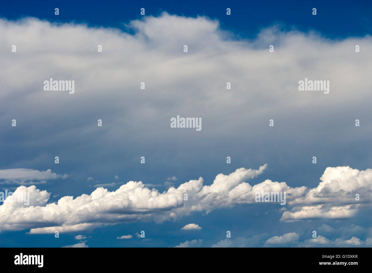 Pretty middle level altocumulus and altostratus with low stratus clouds ...