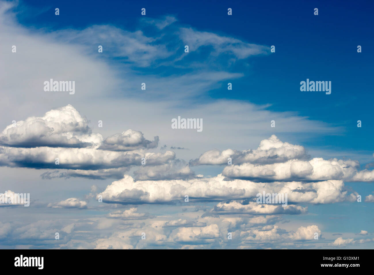 Pretty middle level altocumulus and altostratus with low stratus clouds ...