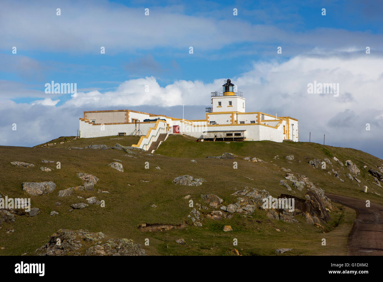 Strathy Point Lighthouse, North Coast of Scotland Stock Photo - Alamy