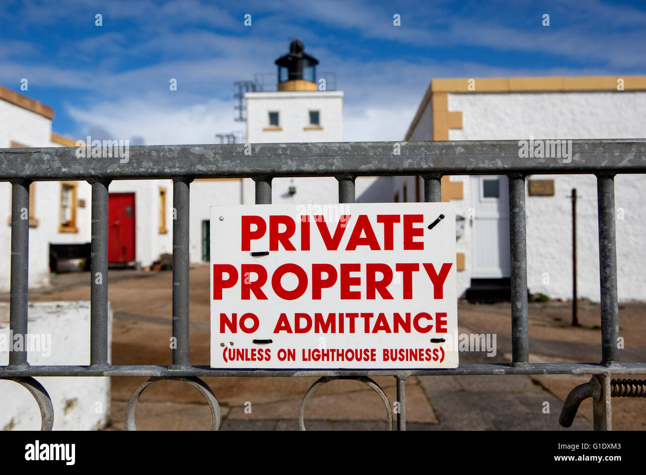 Strathy Point Lighthouse, North Coast of Scotland Stock Photo - Alamy