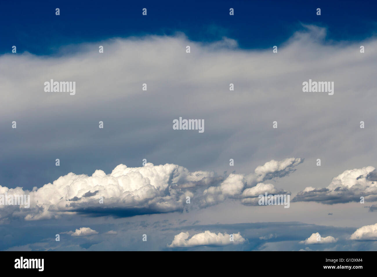Pretty middle level altocumulus and altostratus with low stratus clouds ...