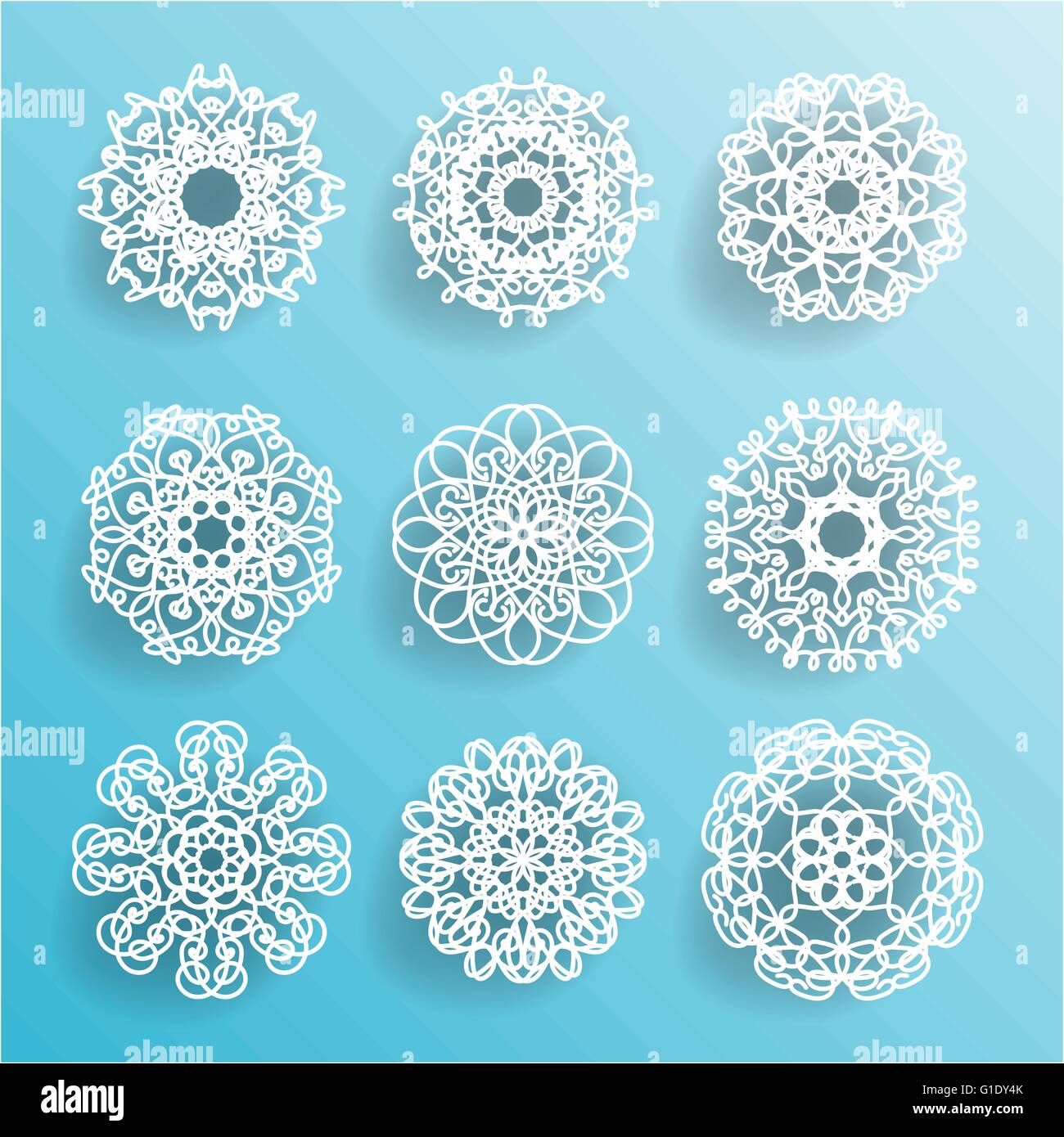 Geometric round pattern Stock Vector Images - Alamy
