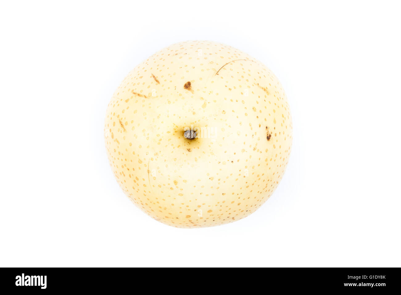 Chinese pear on white background, stock photo Stock Photo - Alamy