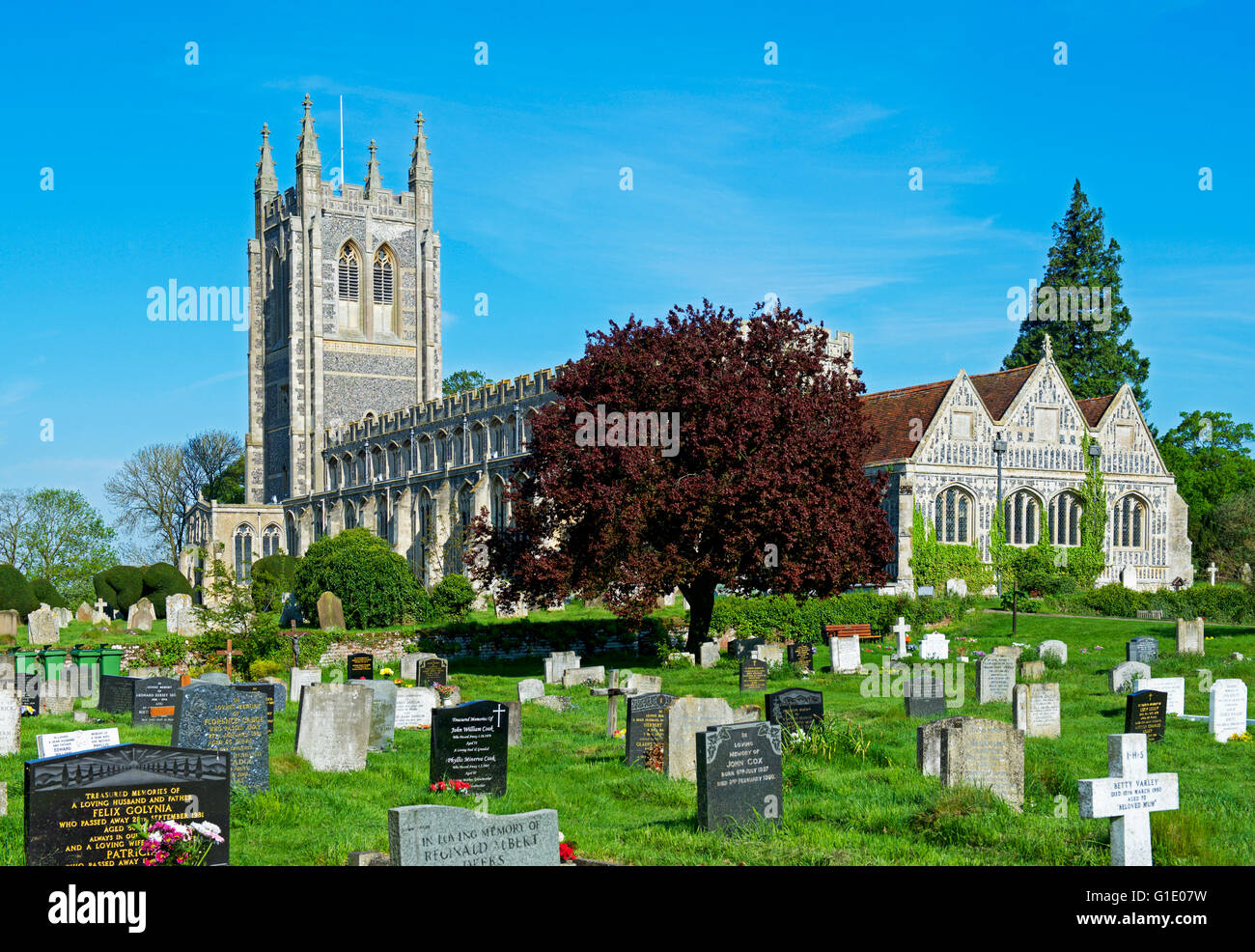 Holy Trinity - and Lady Chapel - in the village of Long Melford ...