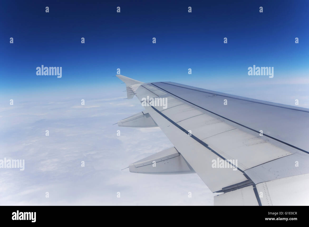 Aerial view out aeroplane wing hi-res stock photography and images - Alamy