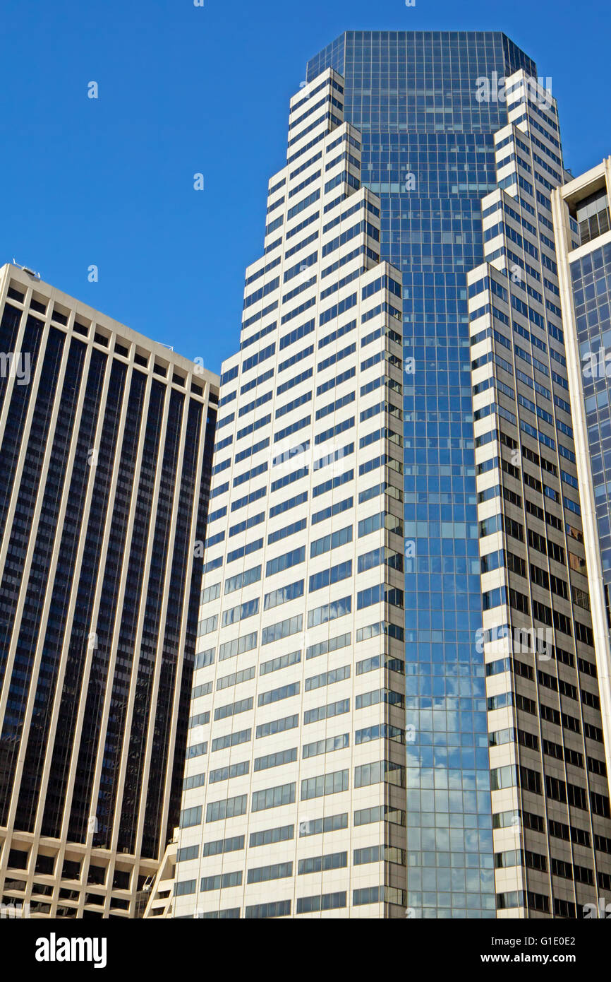 Modern office buildings at Lower Manhattan. New York City Stock Photo ...