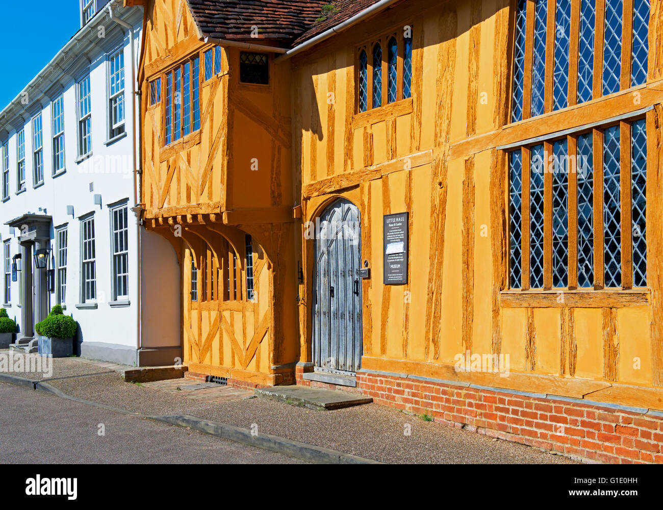 Little Hall, in the village of Lavenham, Suffolk, England UK Stock ...