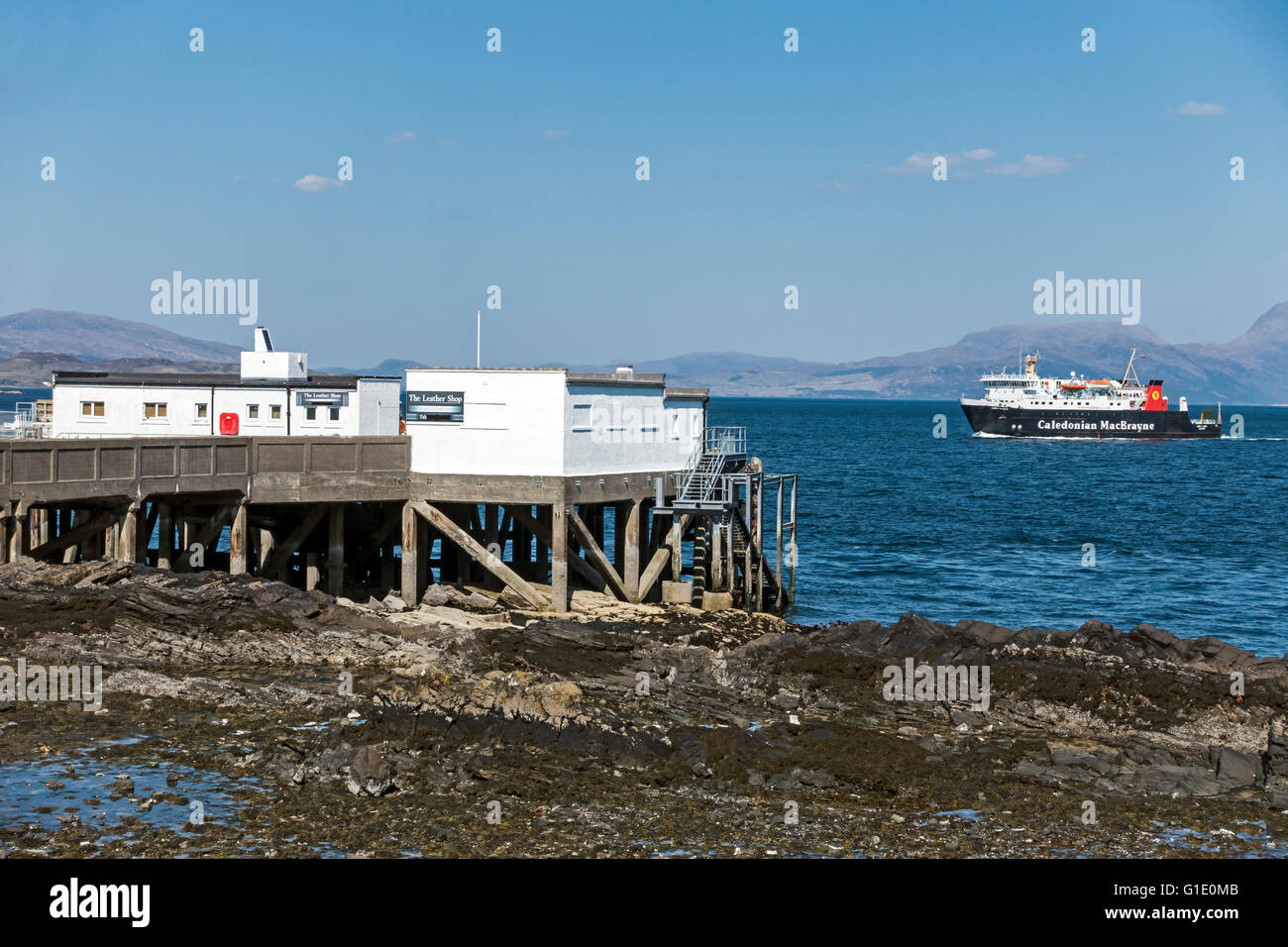 Calmac car and passenger ferry Lord of the Isles arriving at Armadale ...