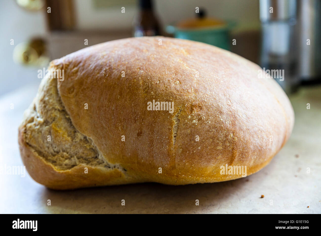A mutant Shepard's loaf of home made bread Stock Photo - Alamy