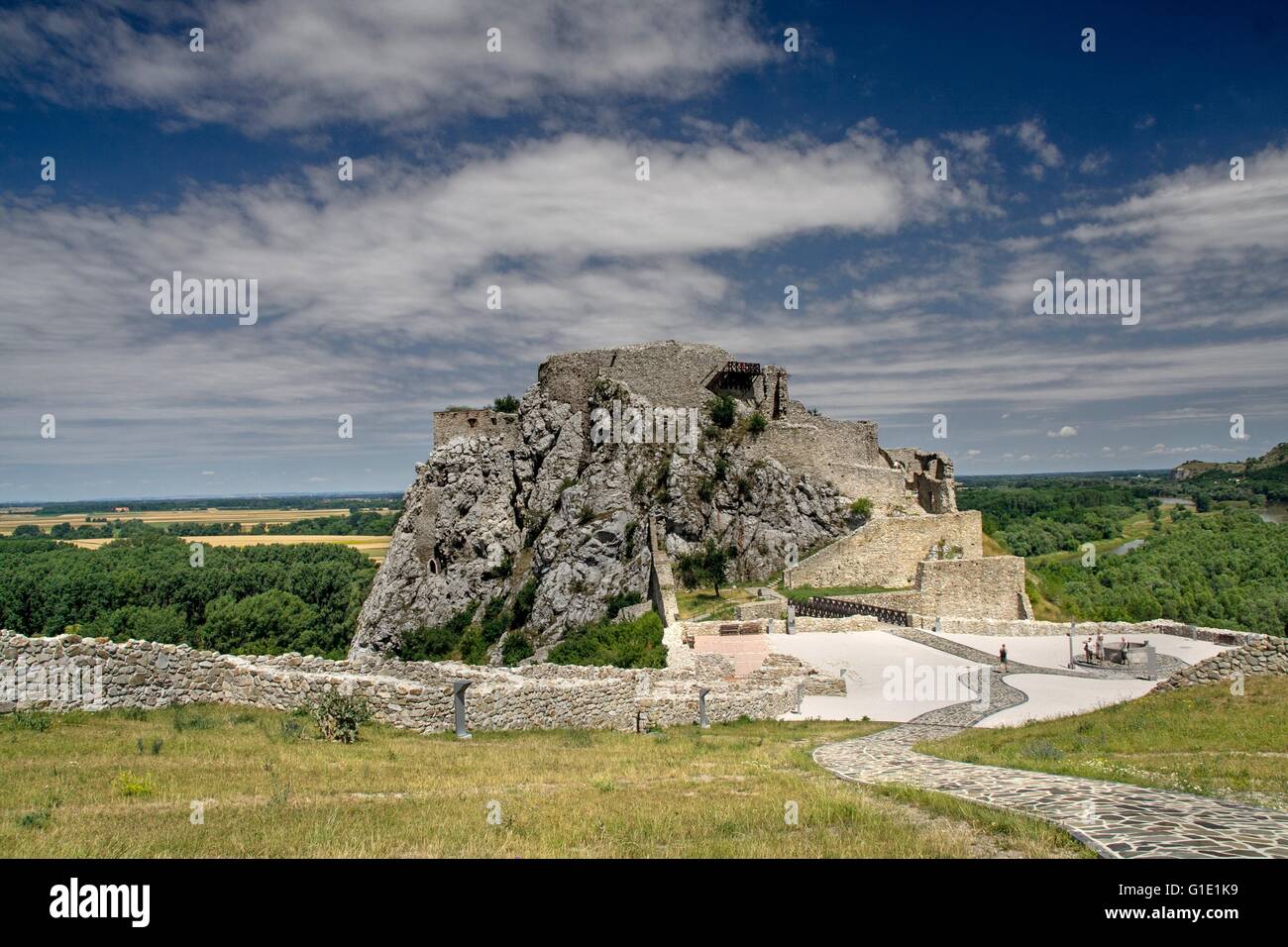 Devin castle ruins Stock Photo - Alamy