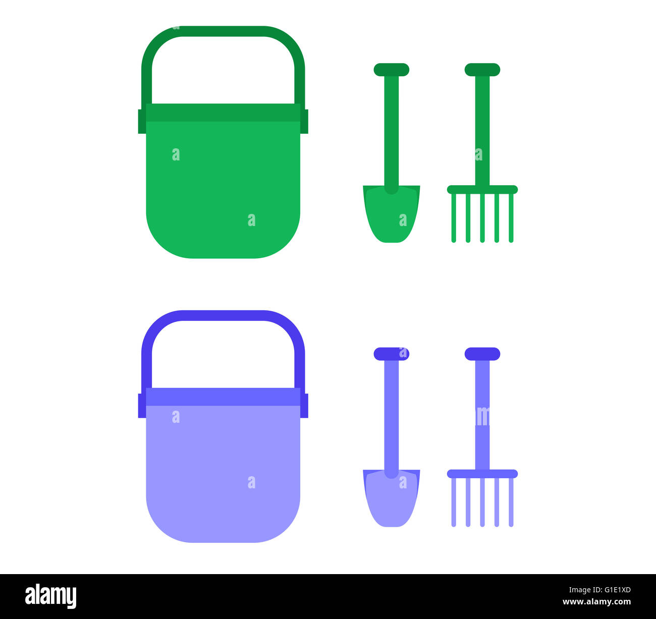 Child bucket and spade Cut Out Stock Images & Pictures - Alamy