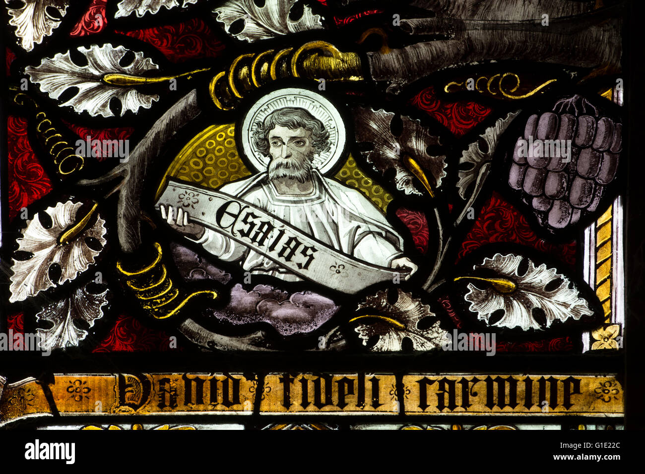 Prophet isaiah stained glass hi-res stock photography and images - Alamy