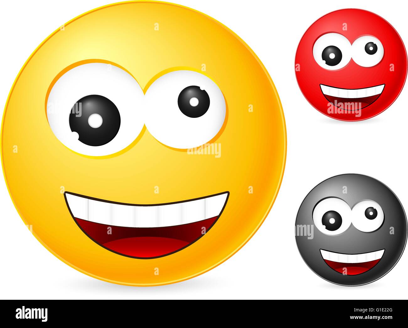Crazy face emoticon isolated icon hi-res stock photography and images ...