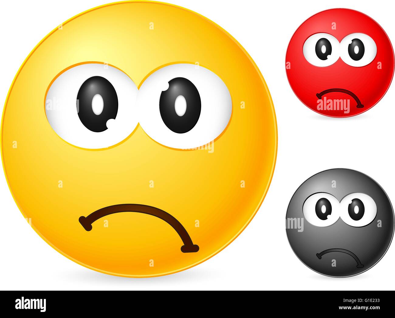 Emoticon sorrow hi-res stock photography and images - Alamy