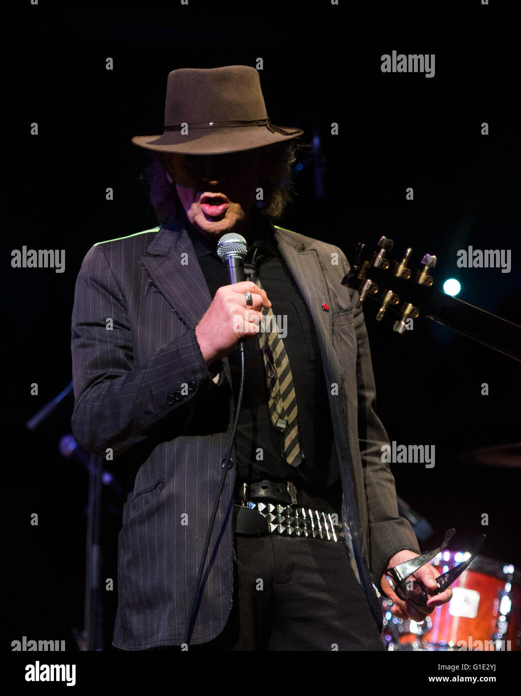 Pop singer Udo Lindenberg performs during a concert on occasion of jazz ...