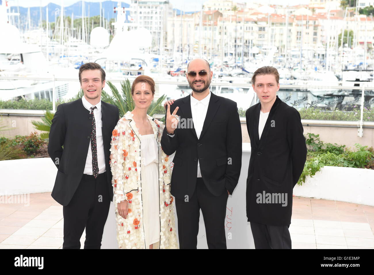 (L-R) Russian actor Petr Skvortsov, Russian actress Victoria Isakova ...