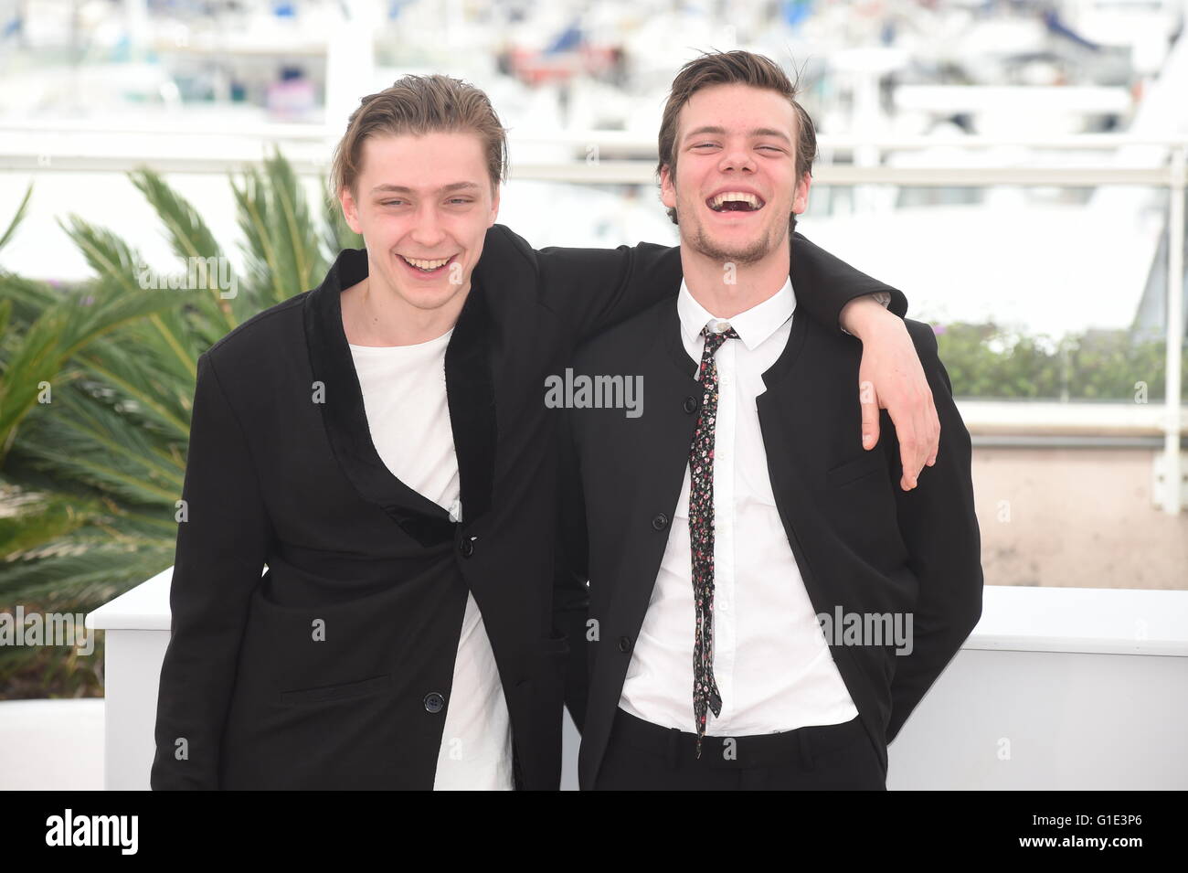 (L-R) Russian actor Alexandr Gorchilin and Russian actor Petr Skvortsov ...
