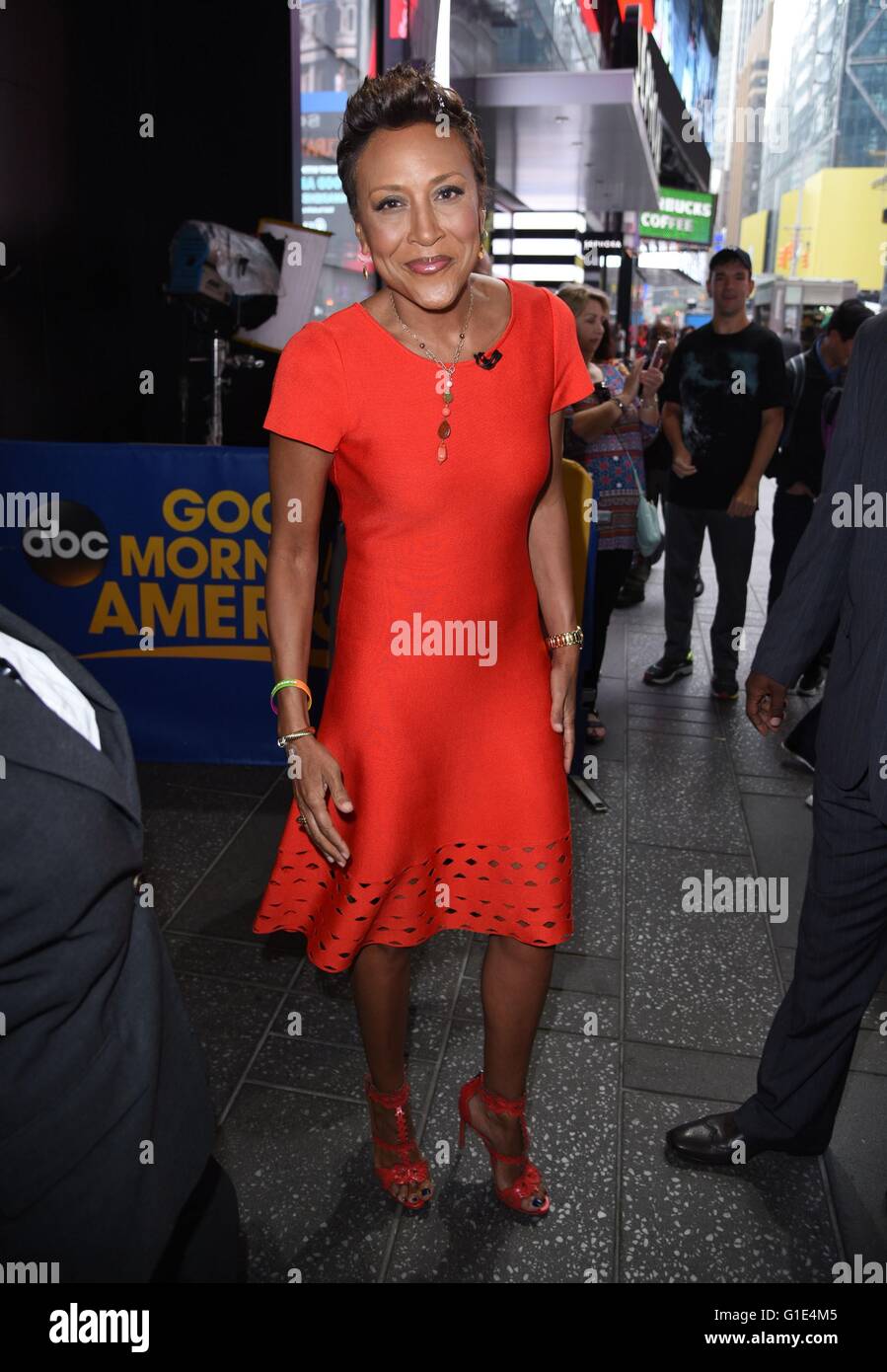 New York, NY, USA. 13th May, 2016. Robin Roberts at Good Morning ...
