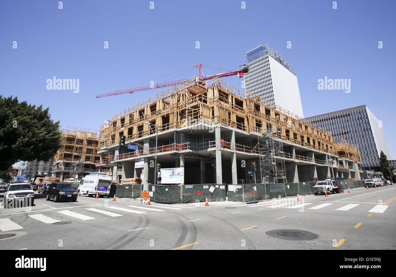 Los Angeles, California, USA. 18th Apr, 2016. The construction site in ...
