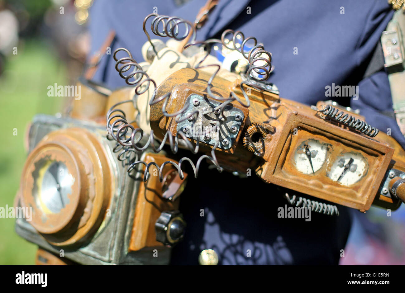 Leipzig, Germany. 13th May, 2016. Steampunk Thomas from Dresden at ...
