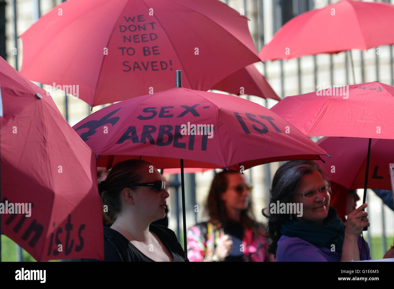Berlin, Germany. 13th May, 2016. Prostitutes demonstrating against a ...