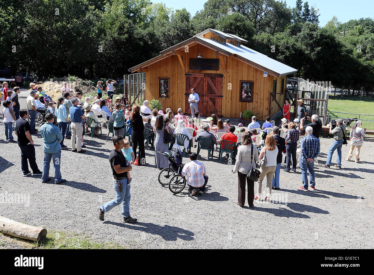 Napa, CA, USA. 12th May, 2016. The Beckstoffer Grapegrowers Barn was ...